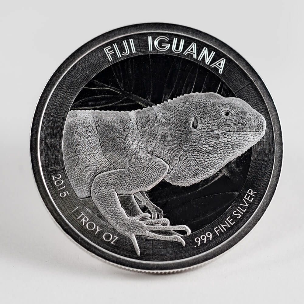 2015 Fiji Iguana 1 oz Silver Coin Legal Tender Coins