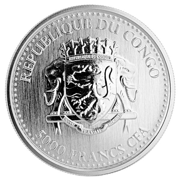 Buy 2016 Congo Silverback Gorilla 1 Oz Silver Coin fine silver coins by ...