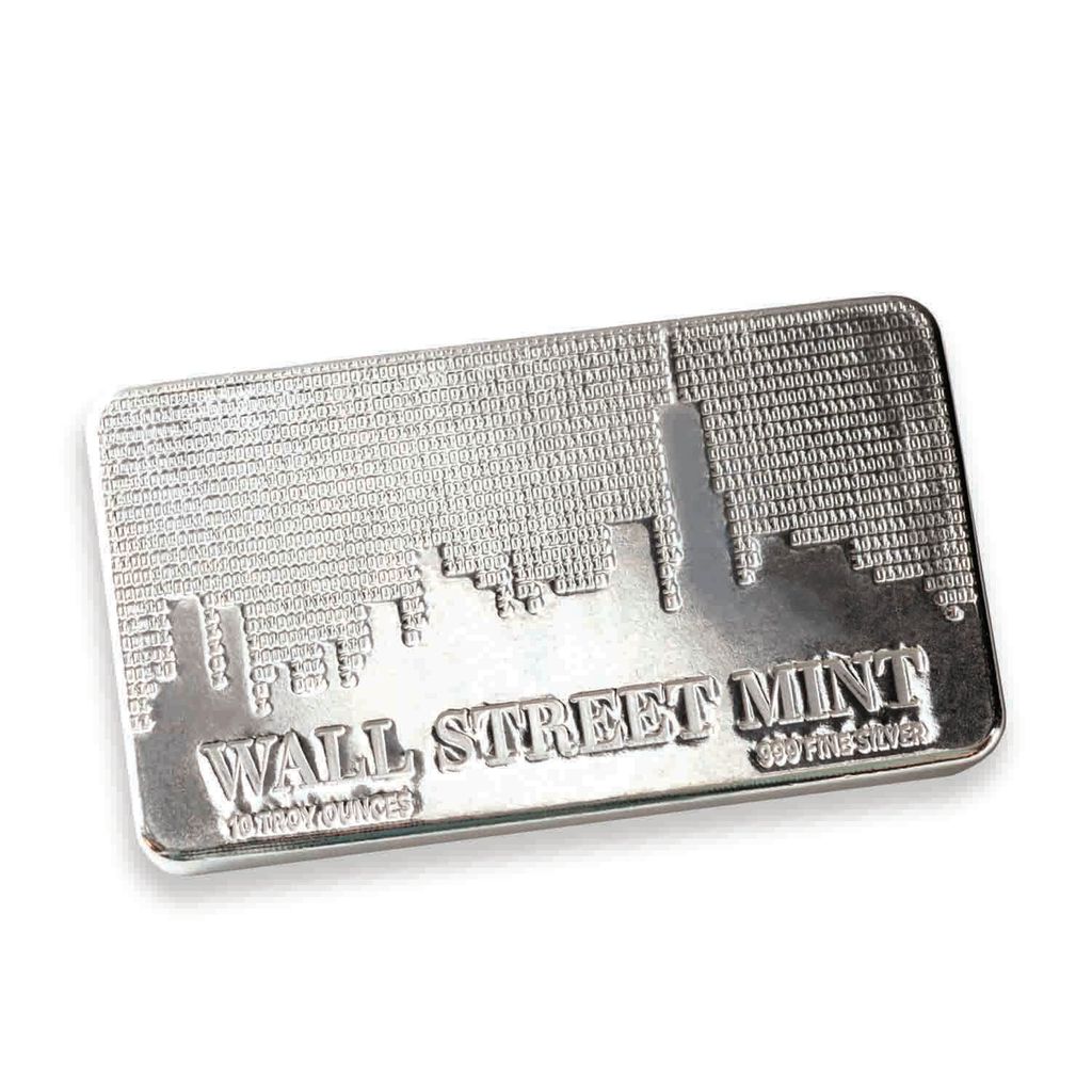 Wall Street Mint 10 Oz Silver Bar