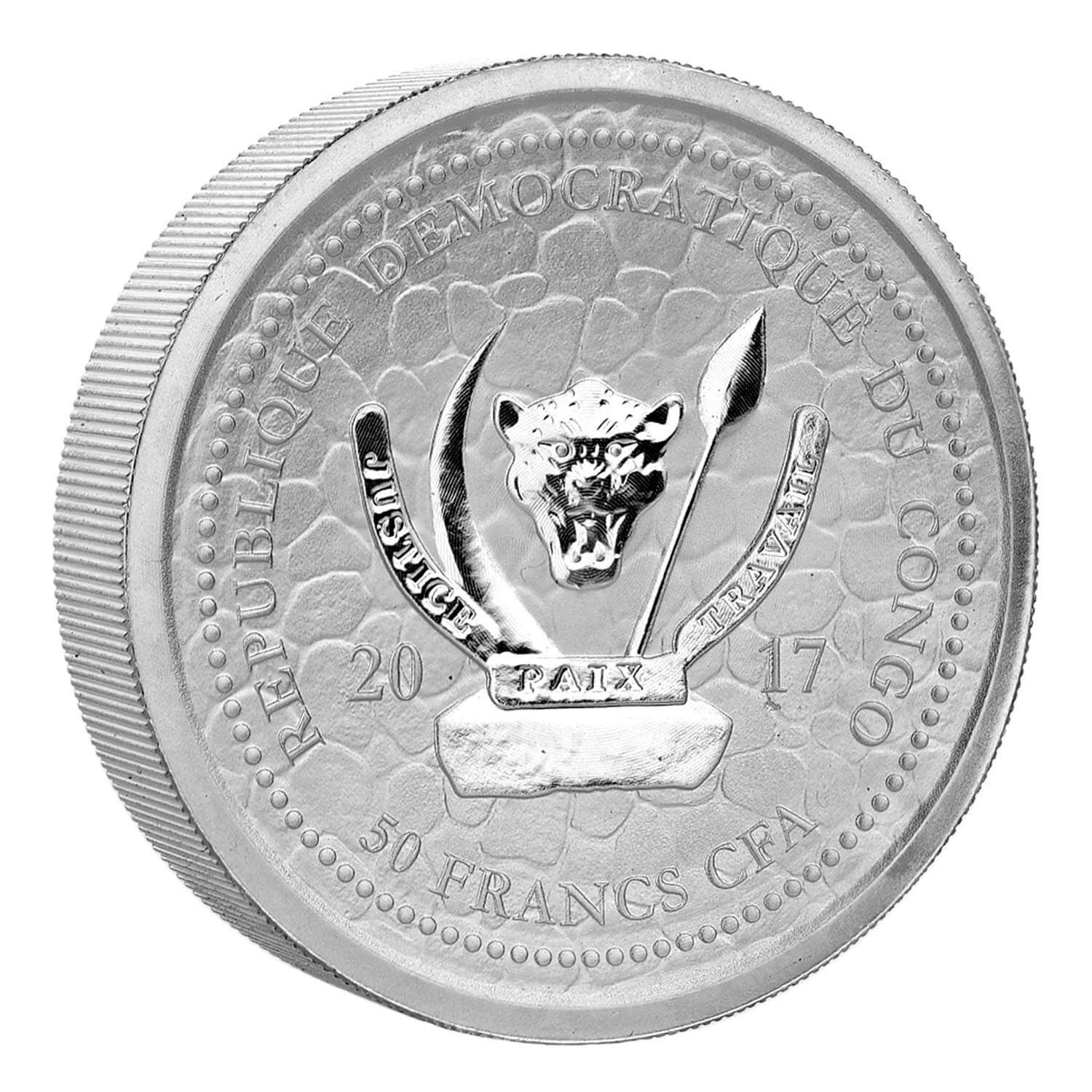 2017 DRC Water Buffalo 100 G Silver Coin