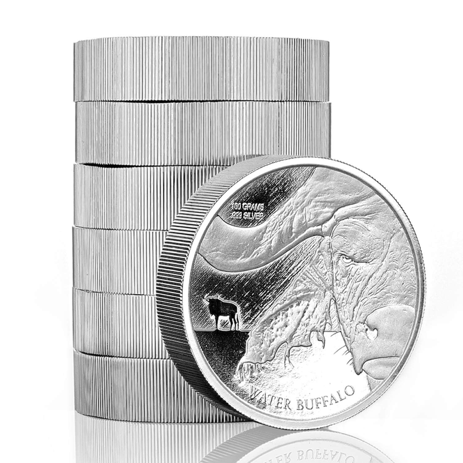 2017 DRC Water Buffalo 100 G Silver Coin