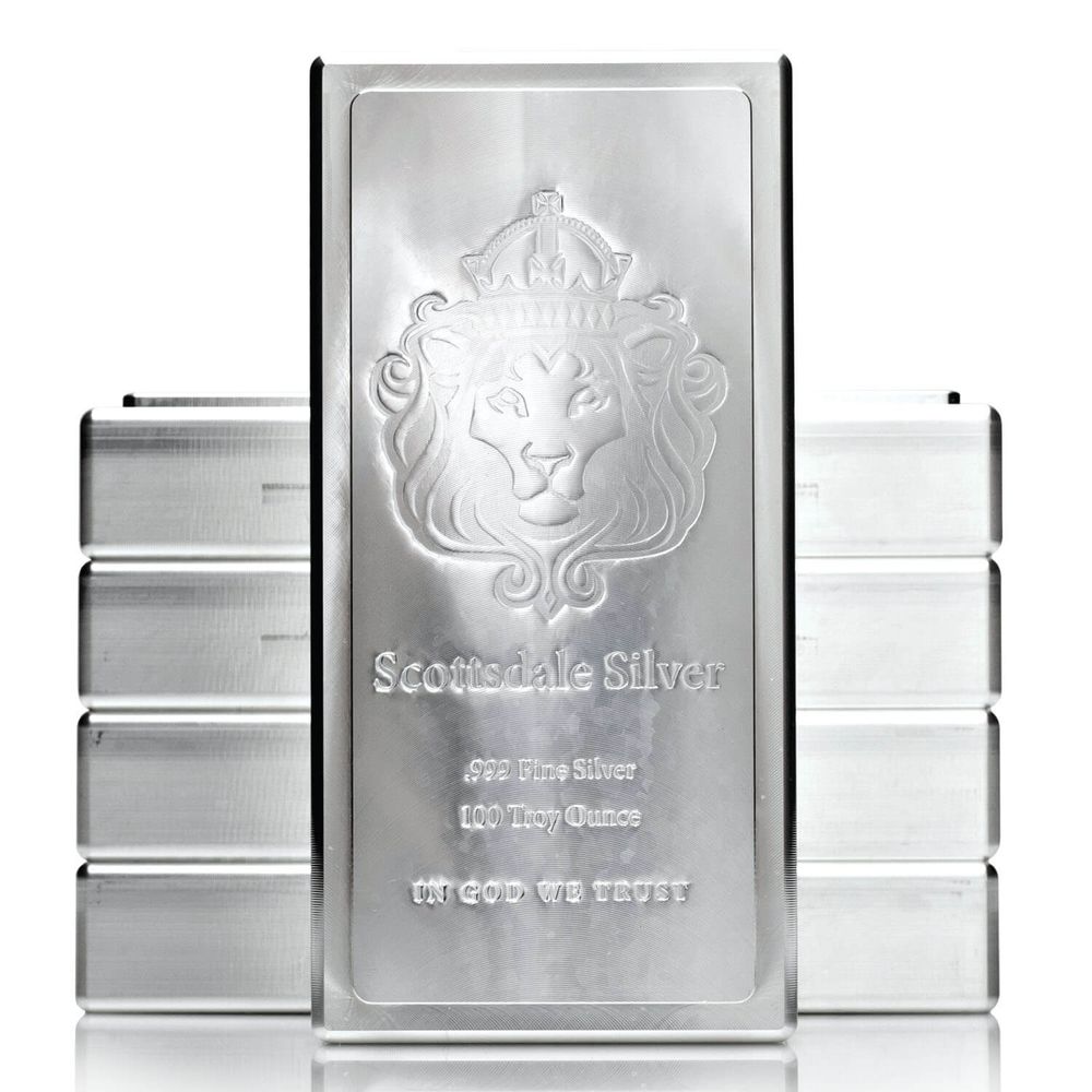 Buy 100 oz Silver Bar | Scottsdale Stacker®