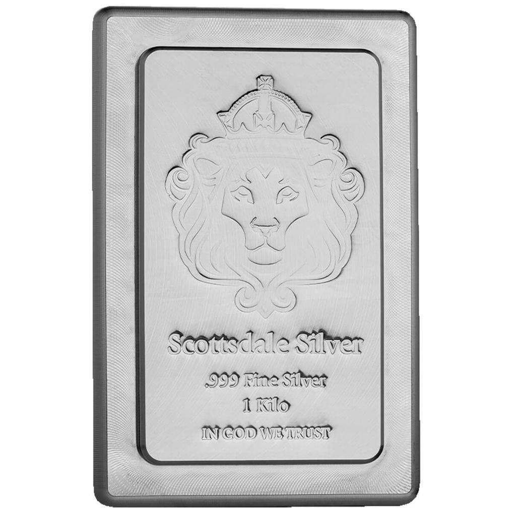 1 Kilo Silver Bar Bullion Scottsdale Stacker for Sale