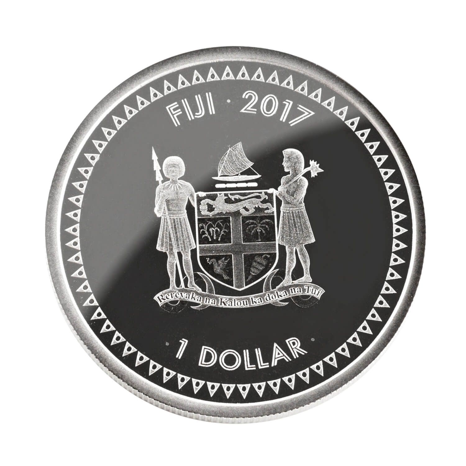 2017 Hokusai Great Wave Color 1 Oz Proof Coin .999 Silver