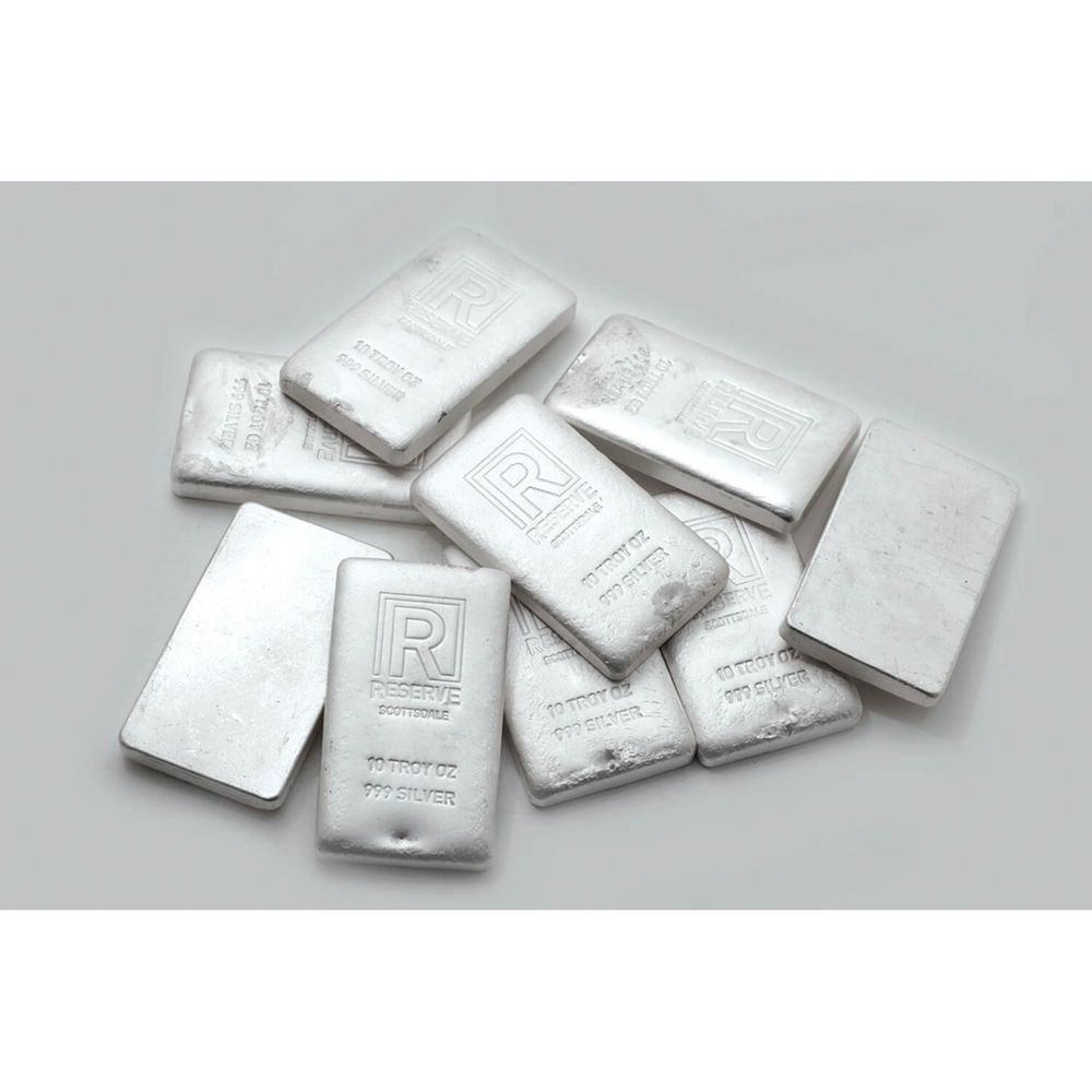 Scottsdale Silver RESERVE 10 Oz Silver Bar