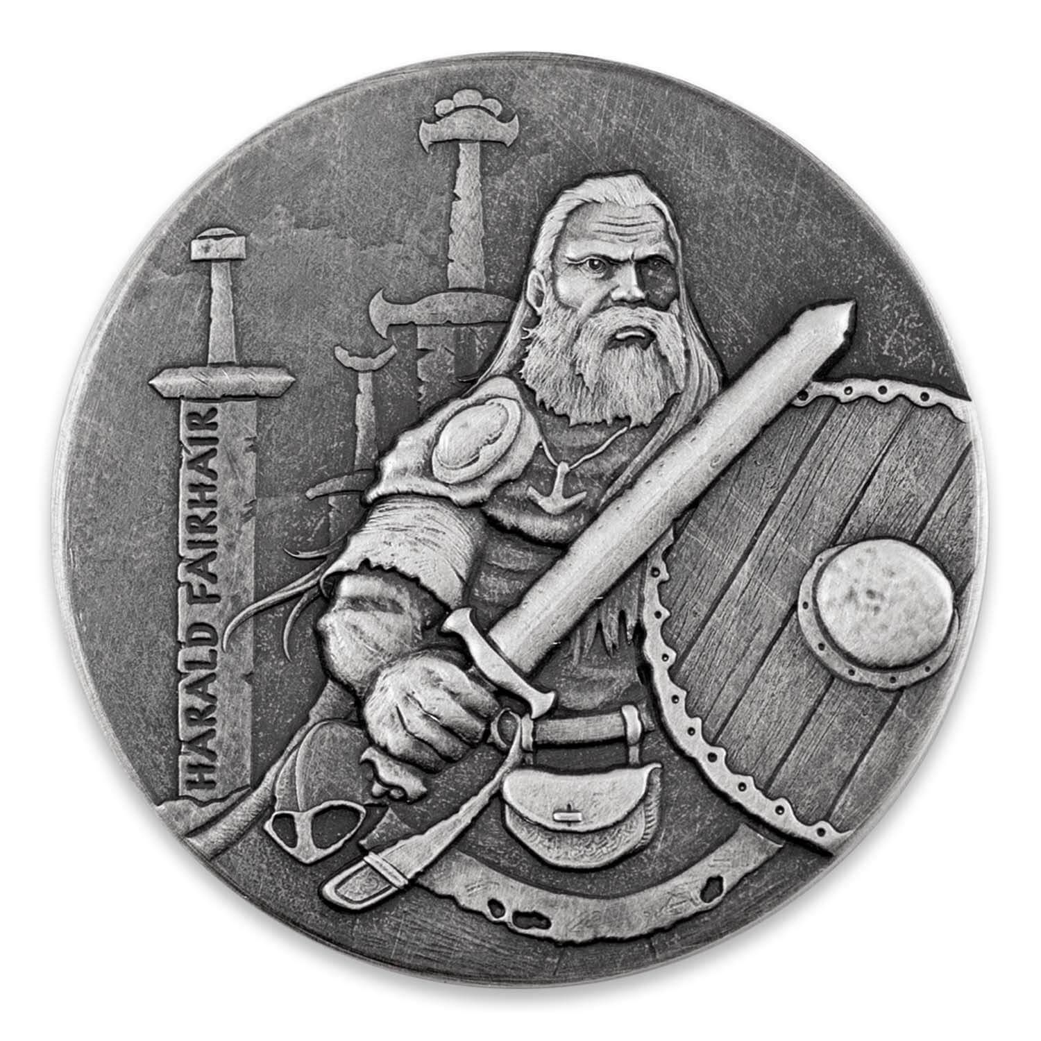 2016 Vikings | Harald Fairhair 2 oz Silver Coin Silver Coins
