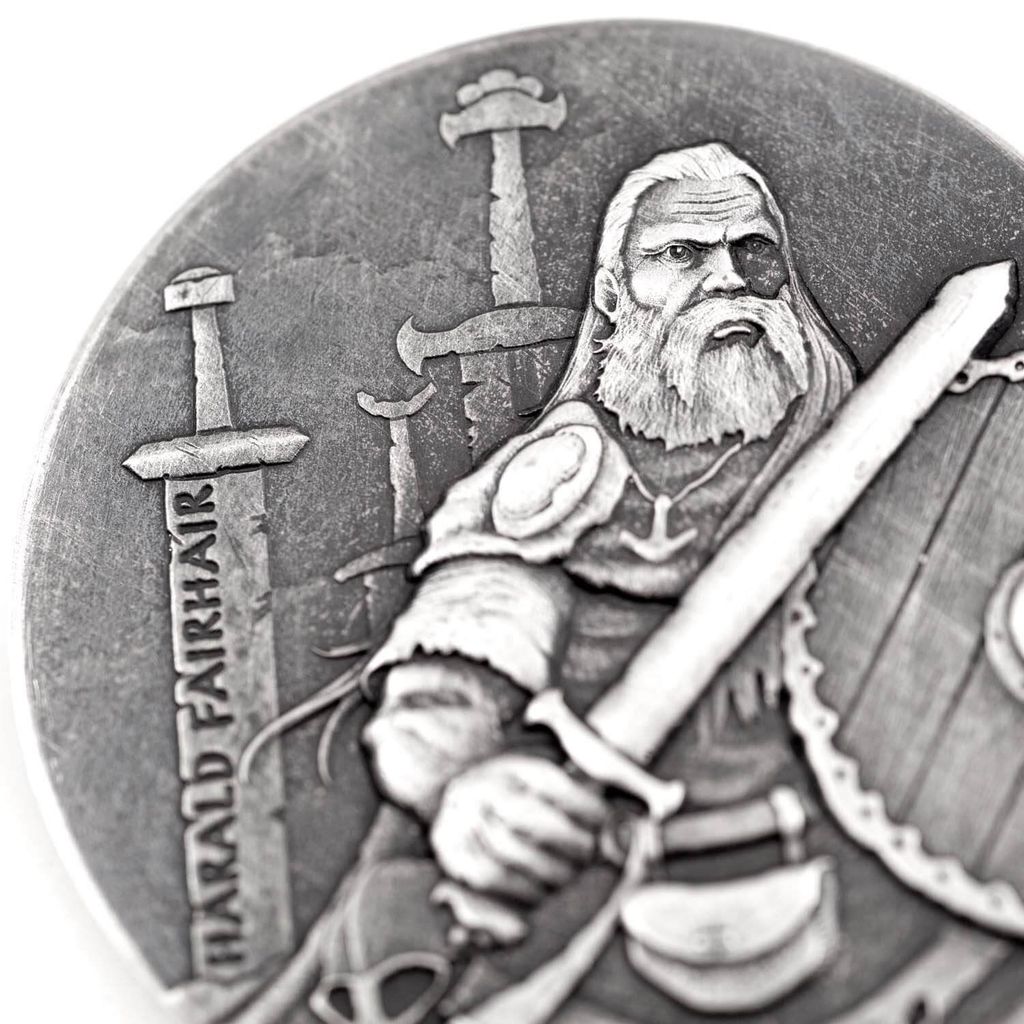 2016 Vikings | Harald Fairhair 2 oz Silver Coin Silver Coins