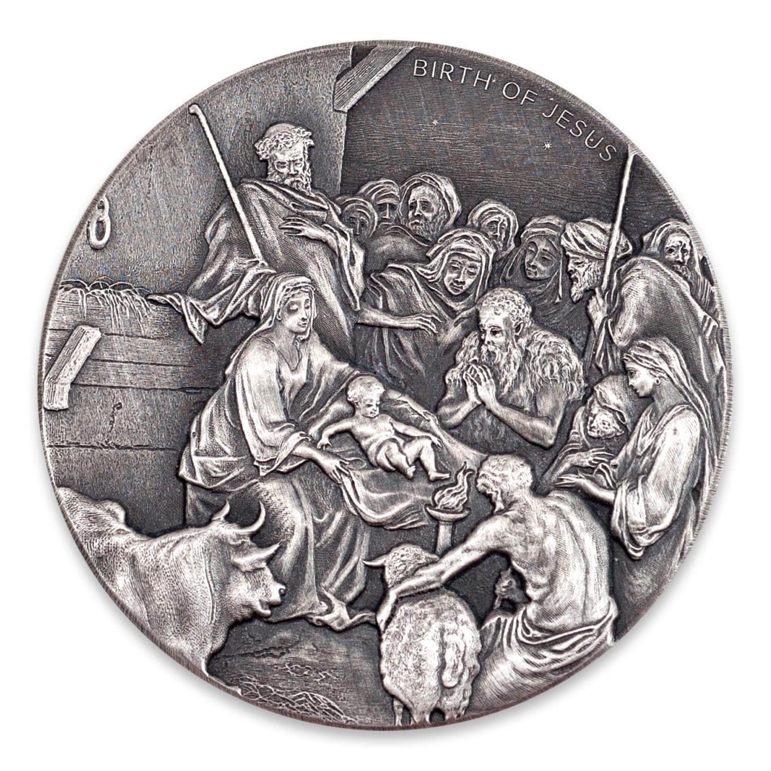 2016 Biblical Series | The Birth Of Jesus 2 Oz Silver Coin
