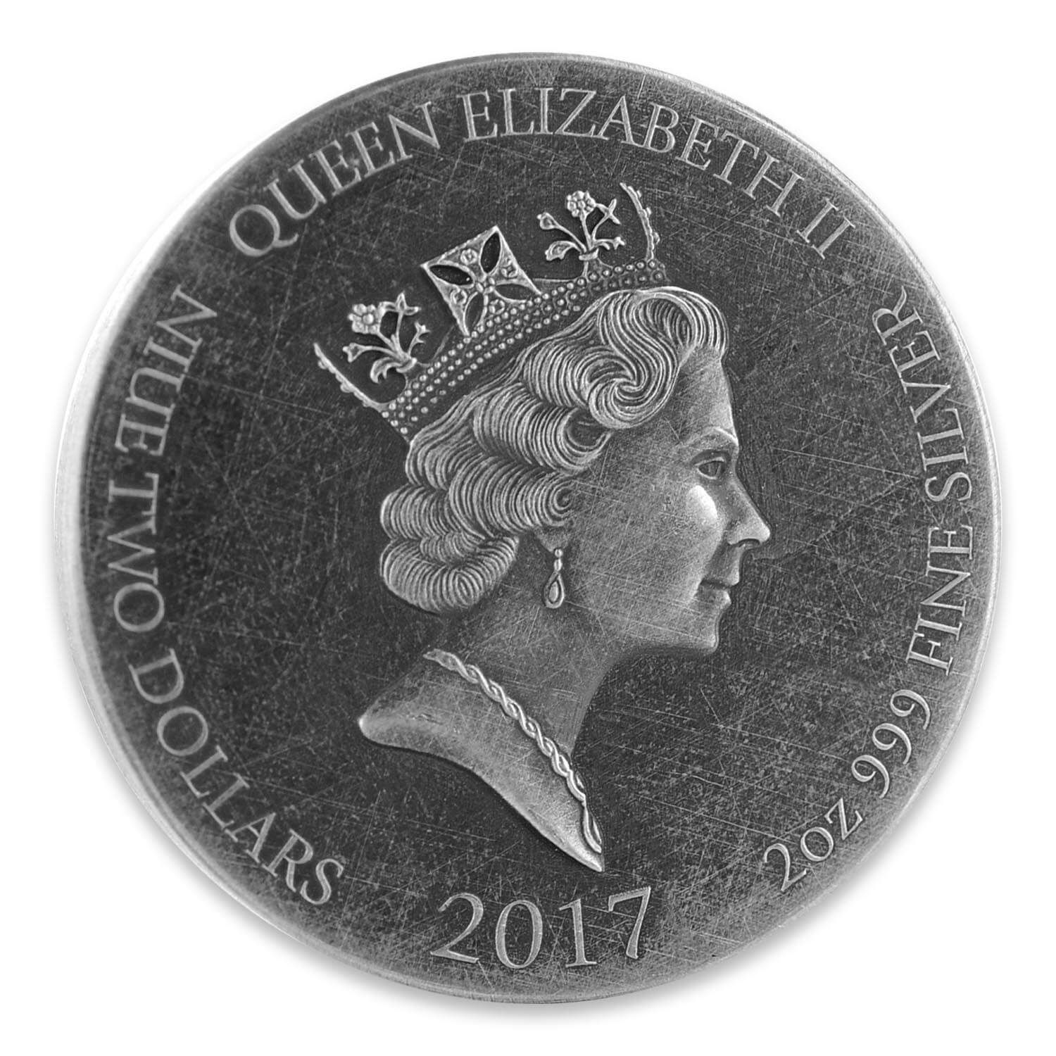 2017 Biblical Series | Jacob Wrestles The Angel 2 oz Silver Coin