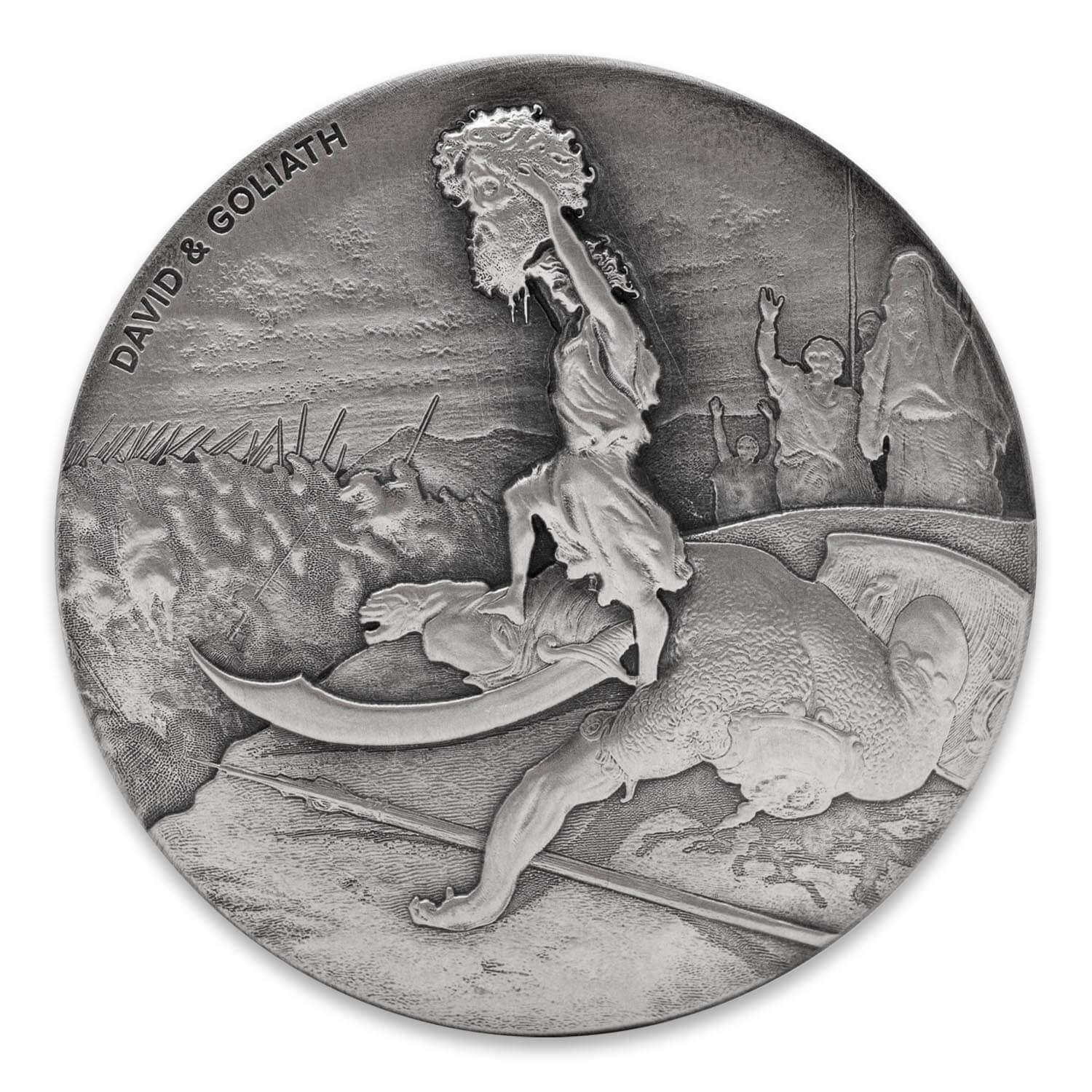 2015 Biblical Series | David & Goliath 2 Oz Silver Coin