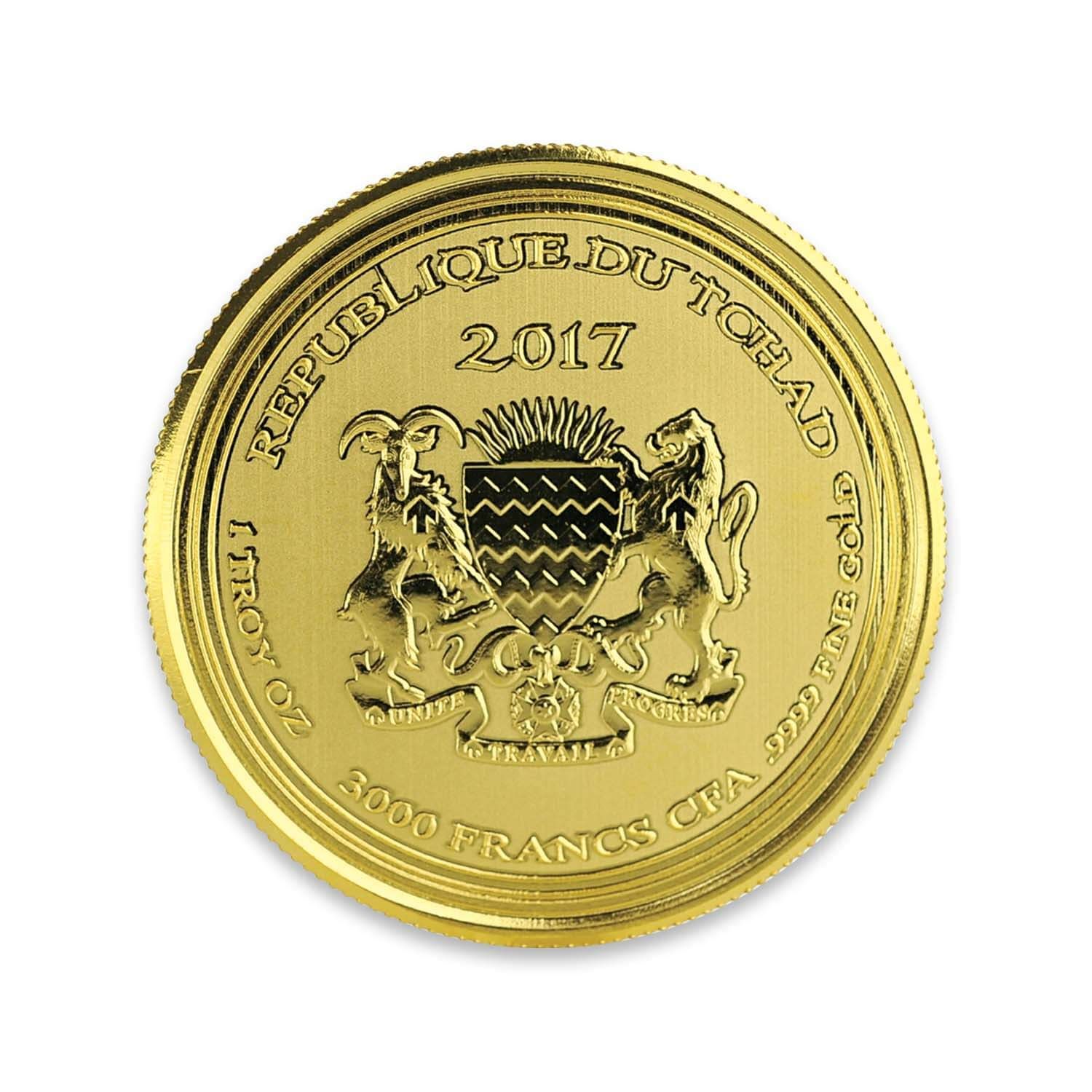 2017 Republic of Chad Deathstalker Scorpion 1oz Gold Coin