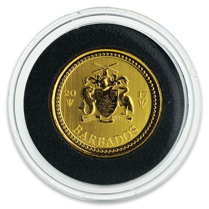 2017 Barbados Trident One-Fifth Ounce Gold Coin Gold Coins