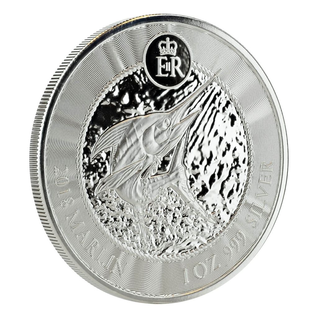 2018 Cayman Islands Marlin 1 oz Silver Coin Tube