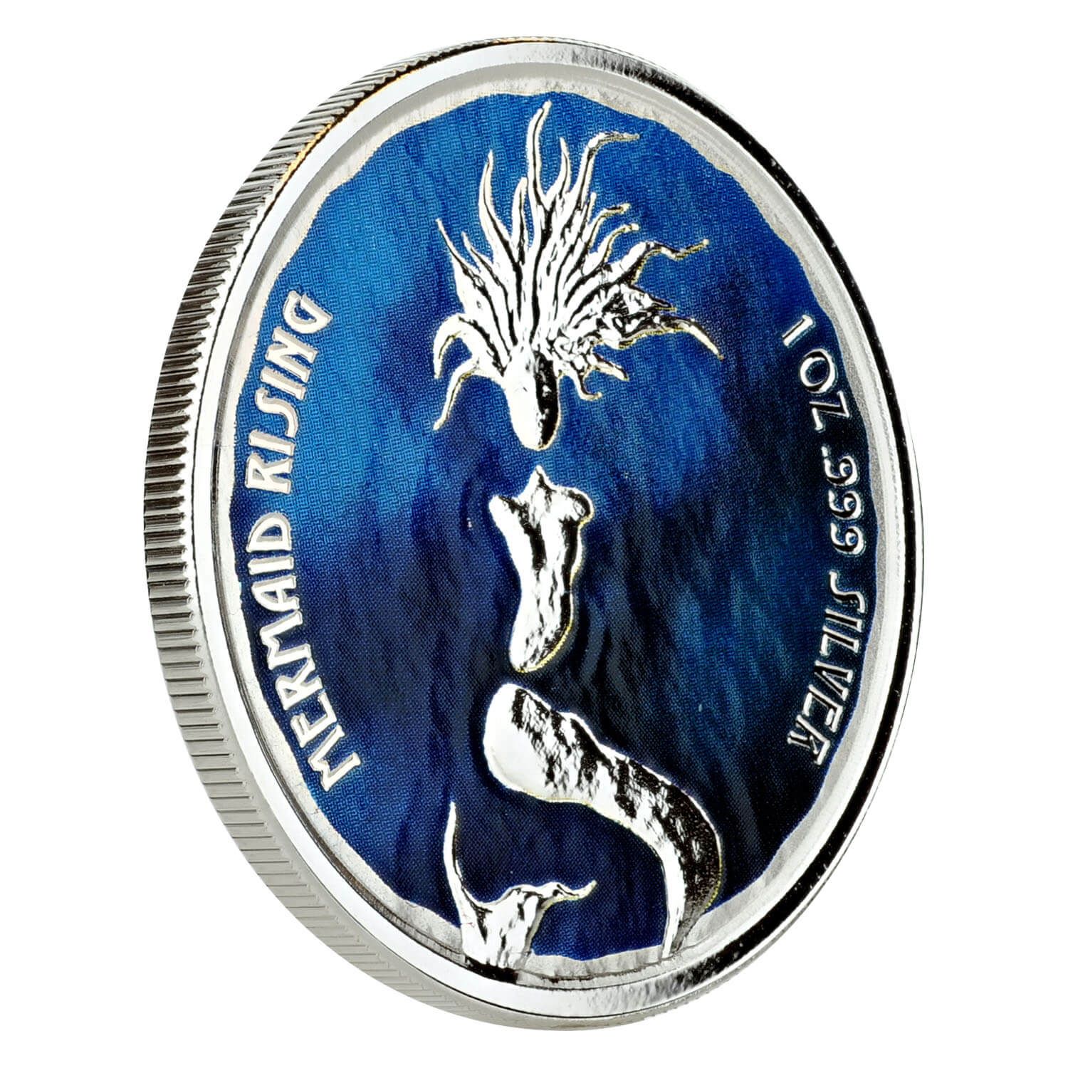 2018 Fiji Mermaid Rising 1oz Silver Colorized Coin