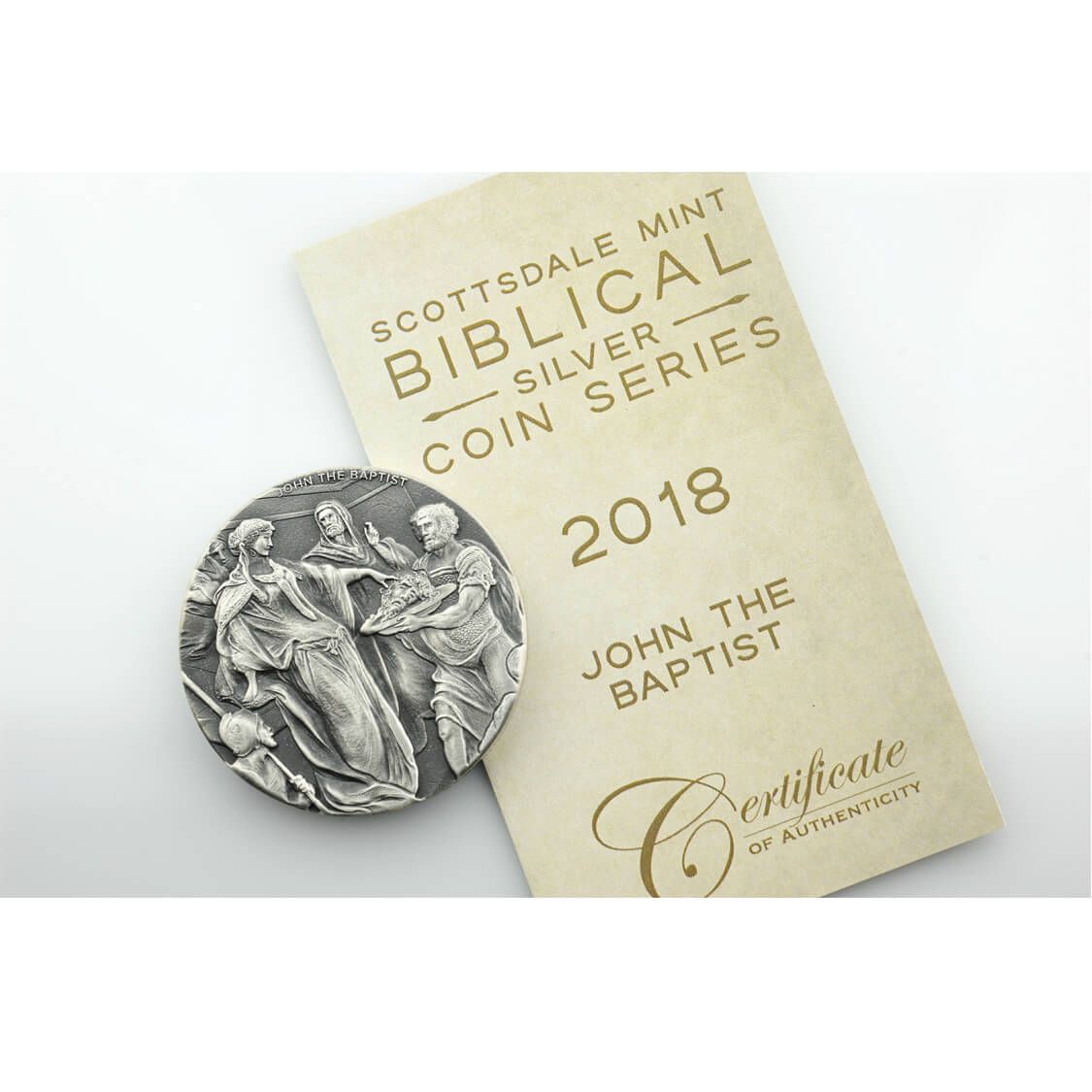 2018 Biblical Series | John the Baptist 2 oz Silver Coin