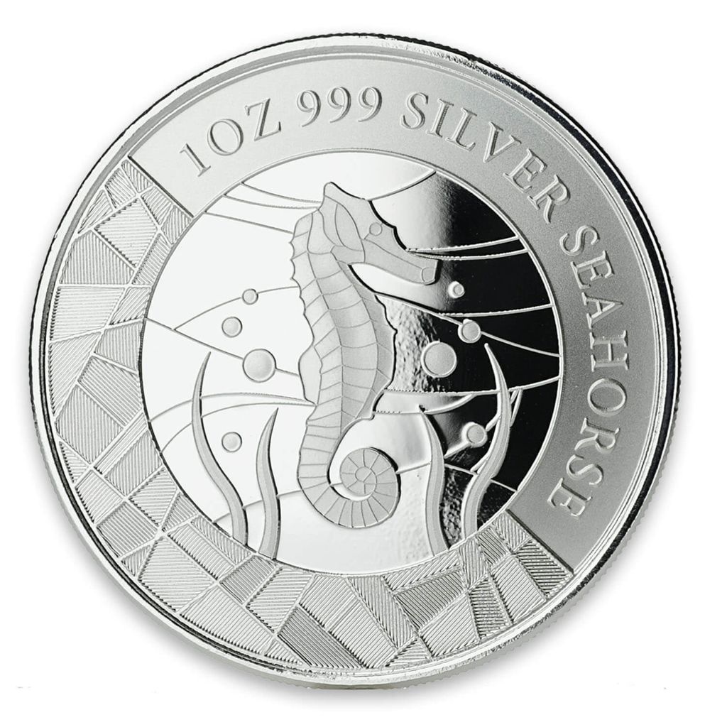 2018 Samoa Silver Seahorse 1 oz Silver Coin