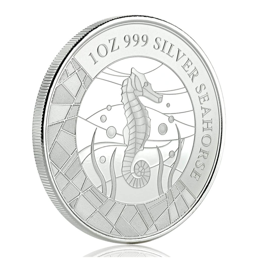 2018 Samoa Silver Seahorse 1 oz Silver Coin