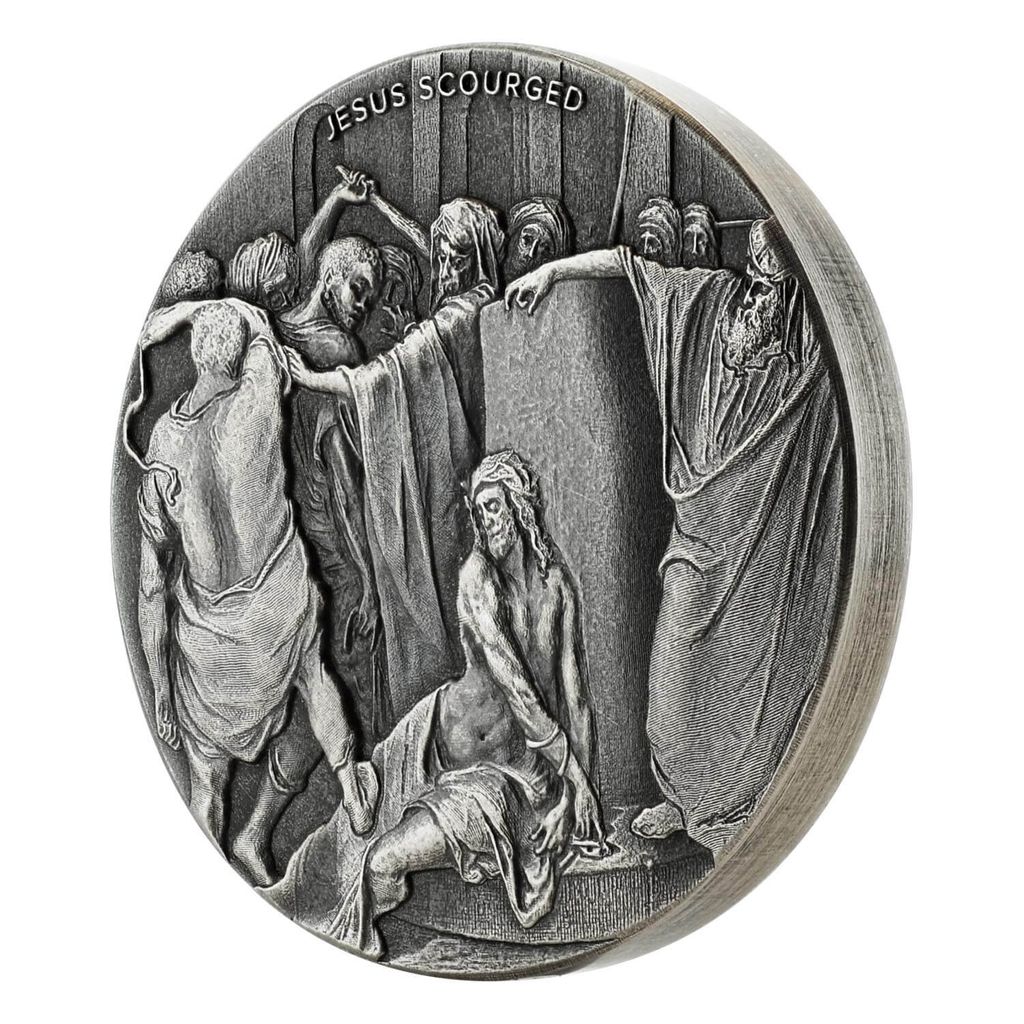 2018 Biblical Series | Jesus Scourged 2 oz Silver Coin