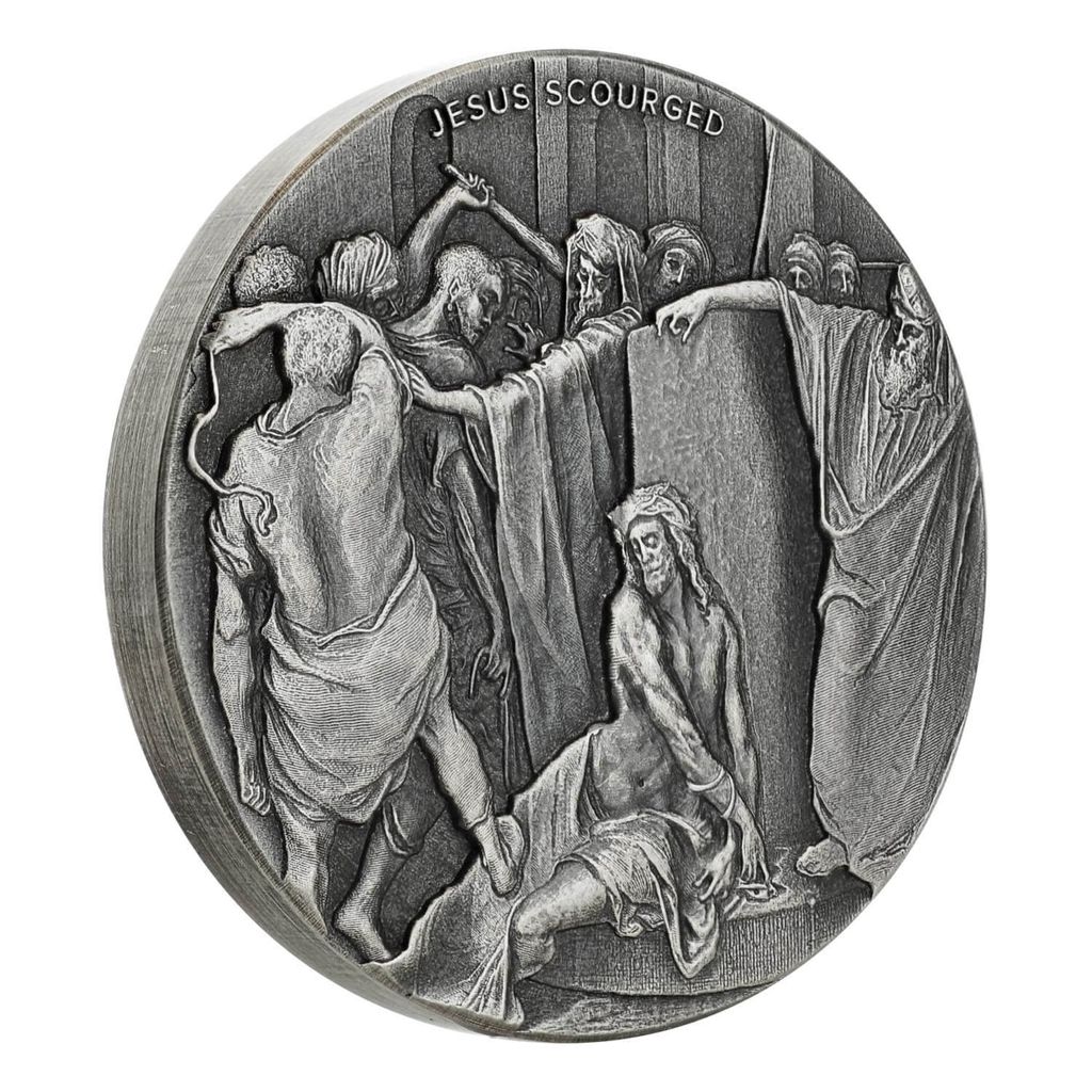 2018 Biblical Series | Jesus Scourged 2 oz Silver Coin