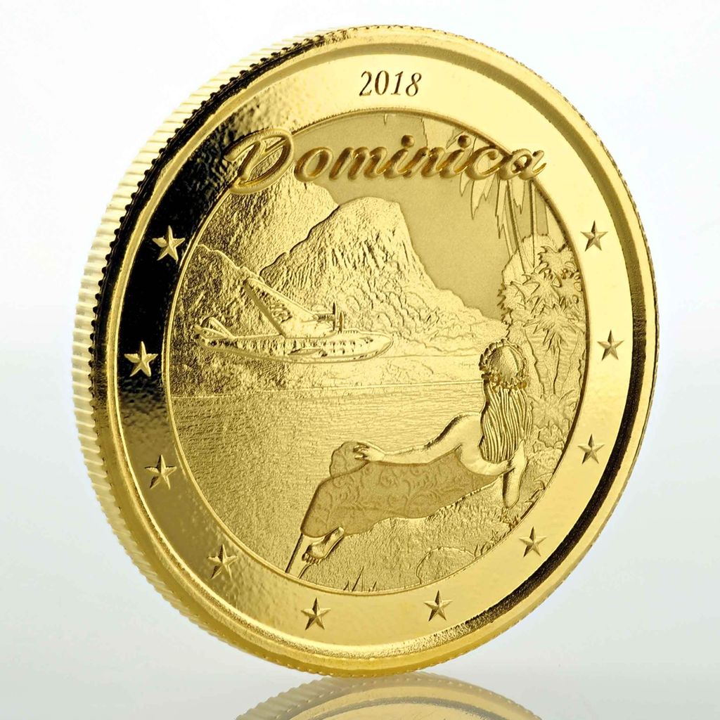 2018 EC8 Dominica "The Nature Isle" 1 oz Gold Coin