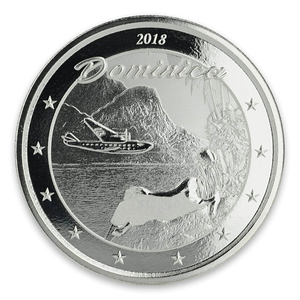 2018 EC8 Dominica "The Nature Isle" 1 oz Silver Coin