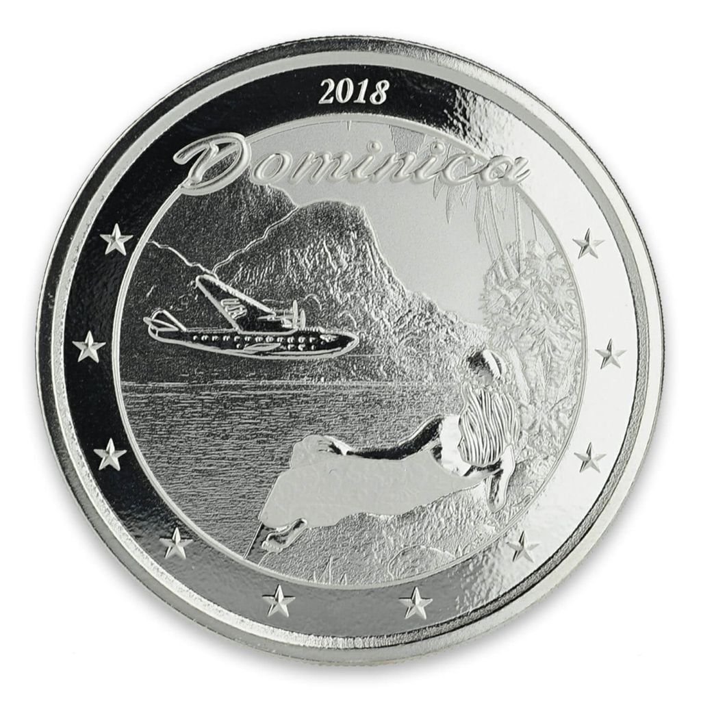2018 EC8 Dominica "The Nature Isle" 1 oz Silver Coin