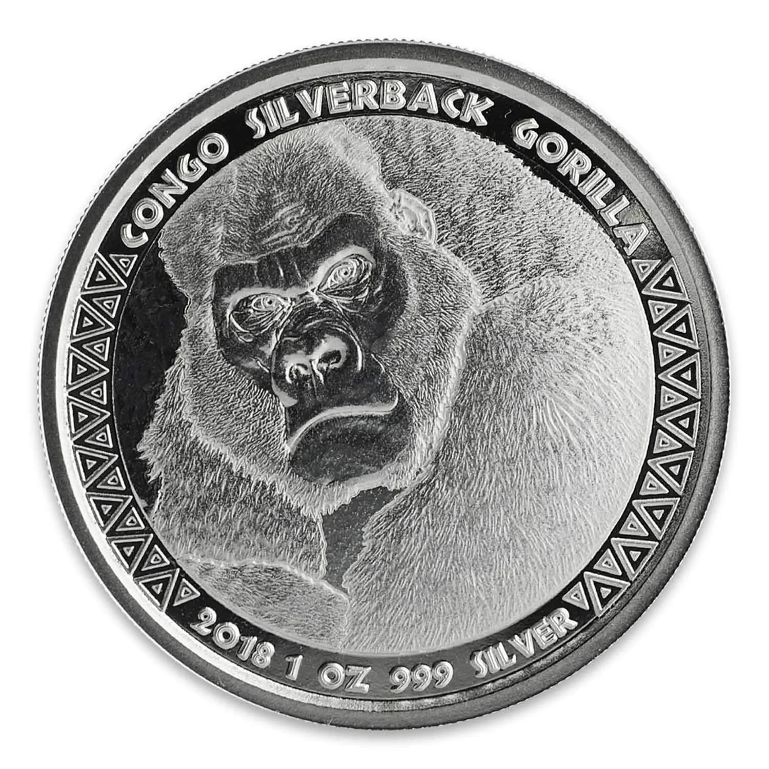 Secondary 2018 Tubes of 20 oz Congo Silverback Gorilla 1 oz Silver ...