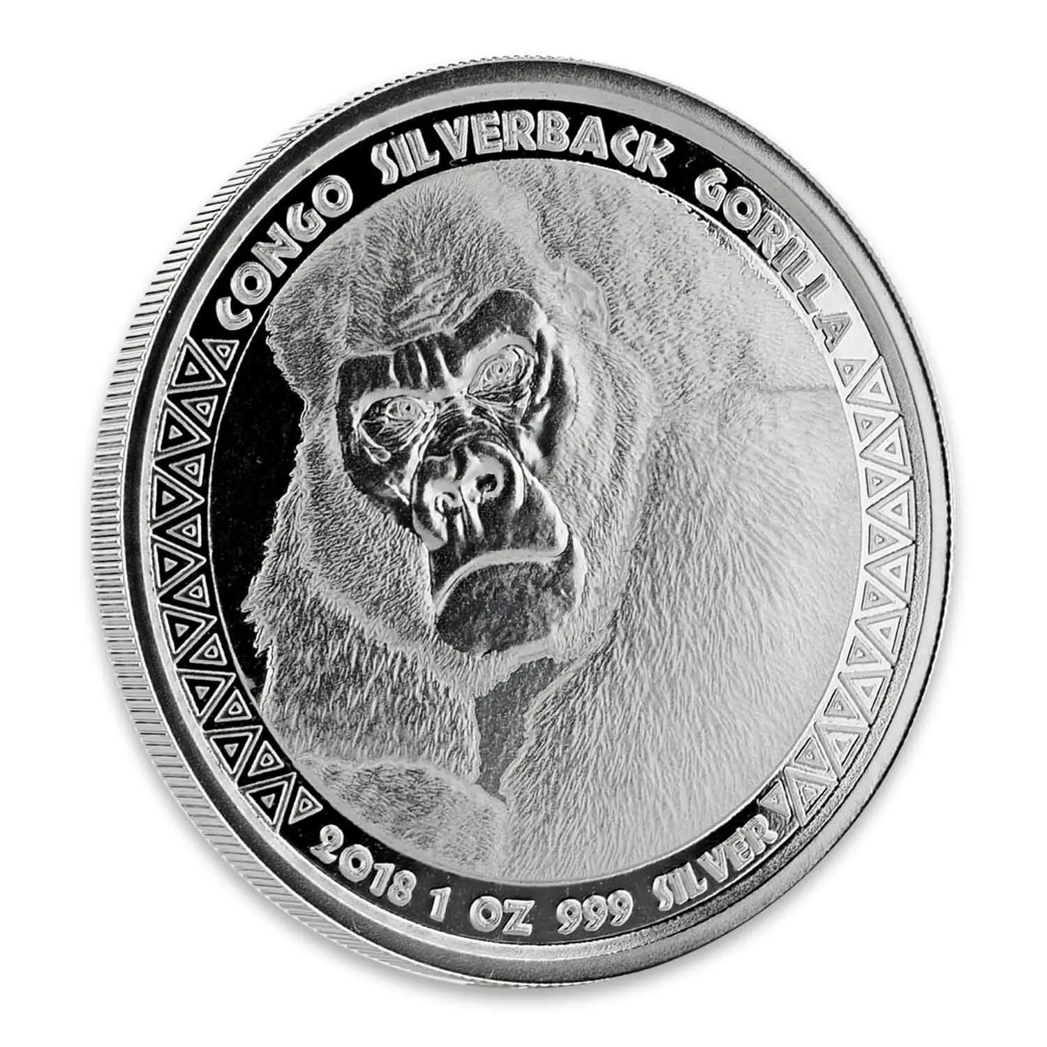 Secondary 2018 Tubes of 20 oz Congo Silverback Gorilla 1 oz Silver ...