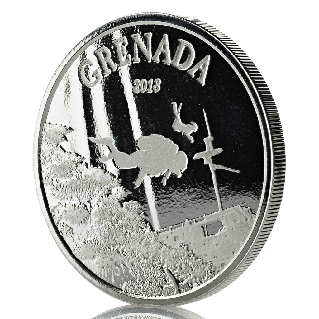 2018 EC8 Grenada "Diving Paradise" 1 oz Silver Coin