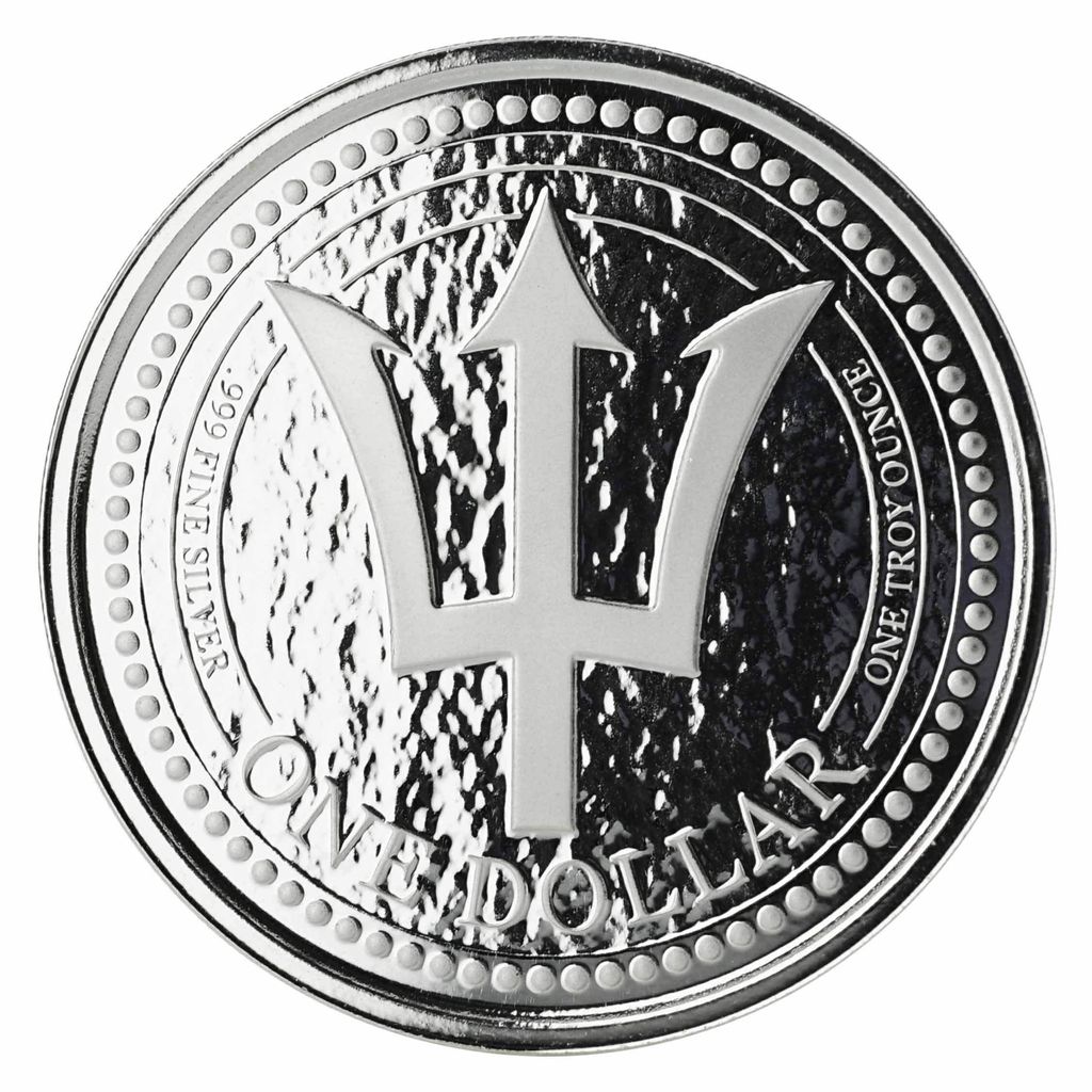 2018 Barbados Trident 1 oz Silver Coin | Silver Bullion