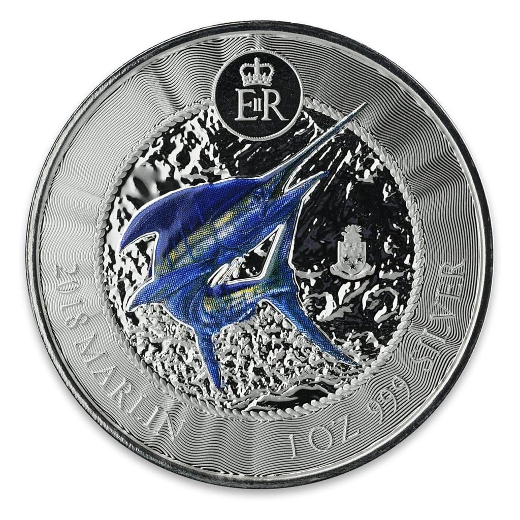 2018 Cayman Islands Marlin 1 oz Silver Color Coin