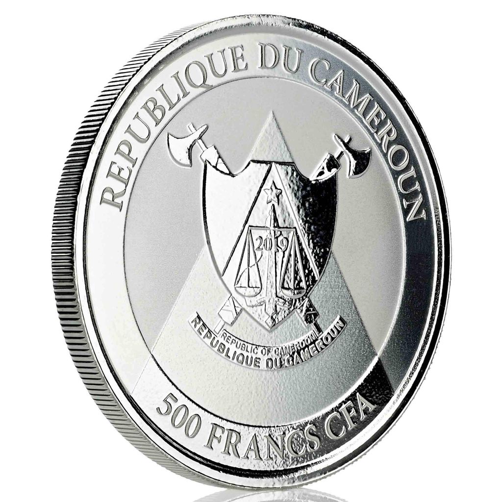 2019 Cameroon Cheetah 1 oz Silver Coin Legal Tender