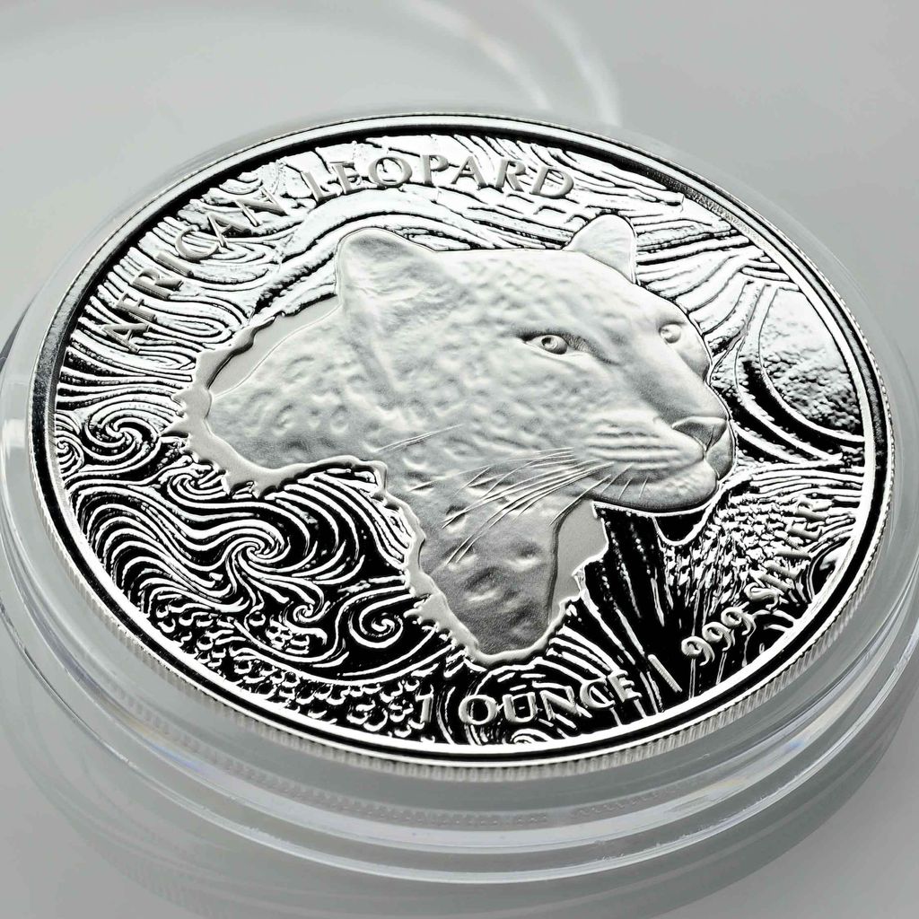 2019 Ghana African Leopard 1 oz Silver Coin Legal Tender