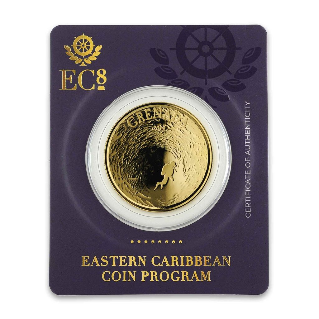 2019 EC8 Grenada "Diving Paradise" 1oz Gold Coin