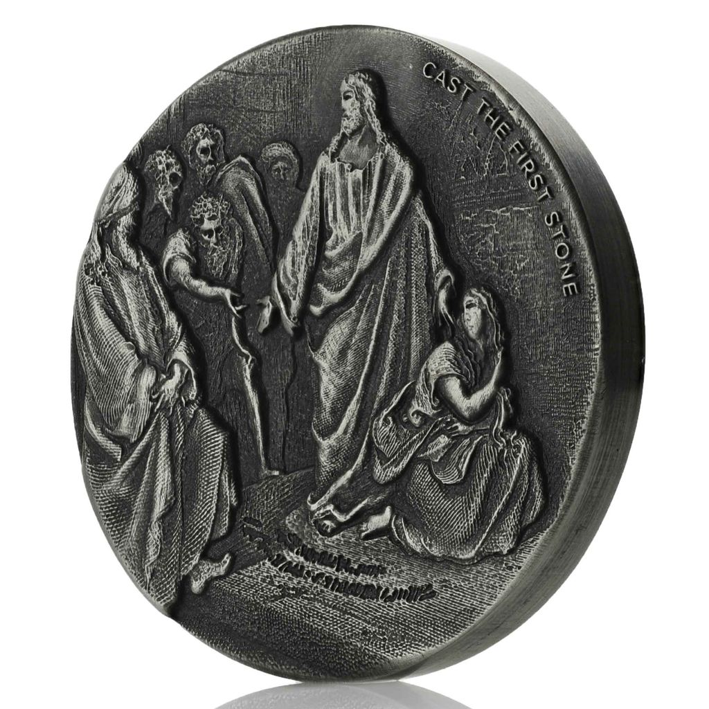 2019 Biblical Coin Series | Cast the First Stone 2 oz Silver Coin