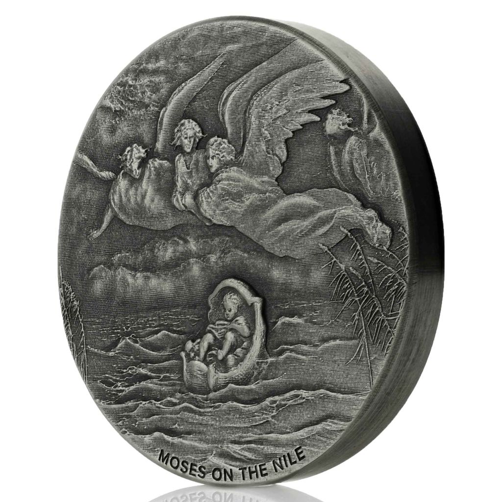 2019 Biblical Coin Series | Moses on the Nile 2 oz Silver Coin