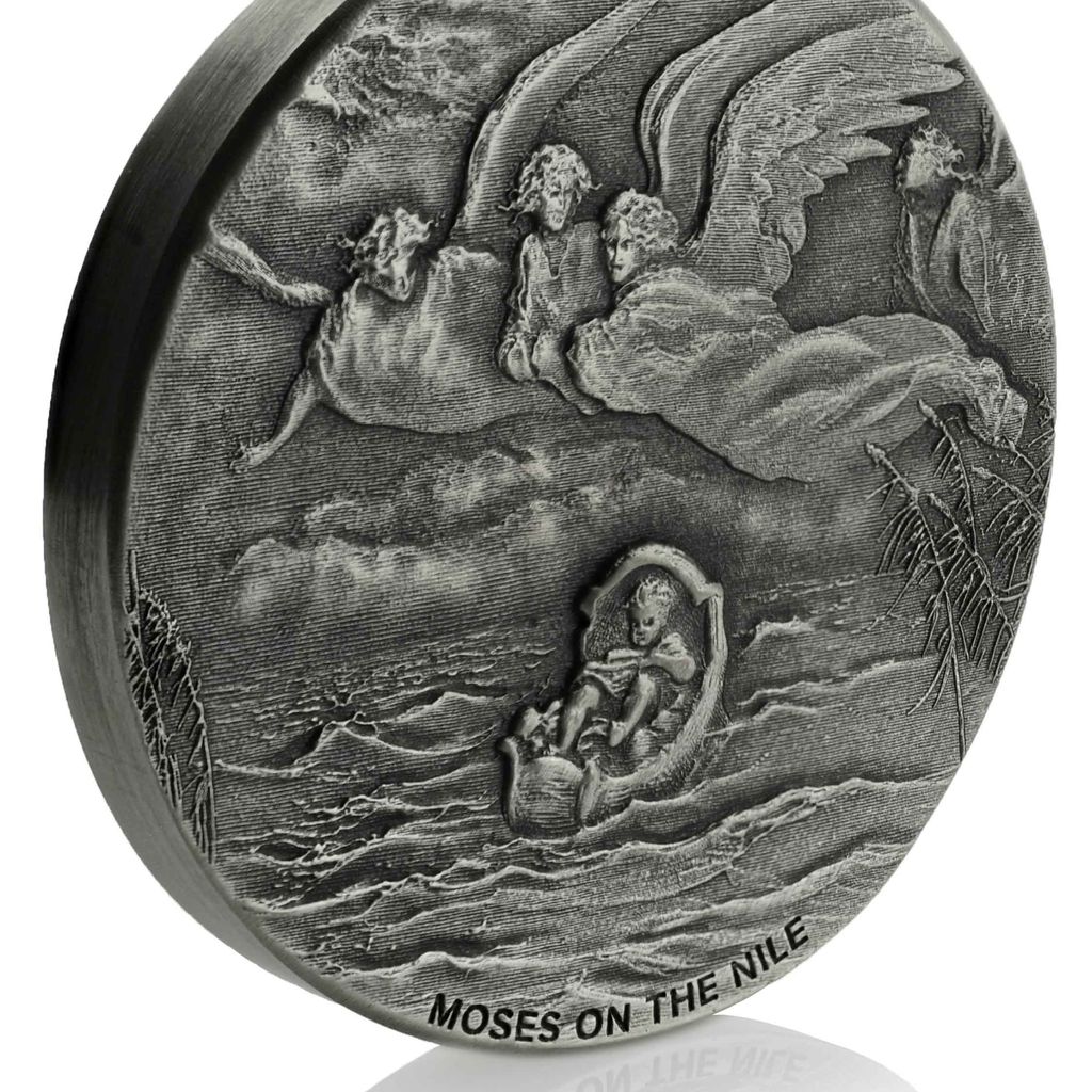 2019 Biblical Coin Series | Moses on the Nile 2 oz Silver Coin