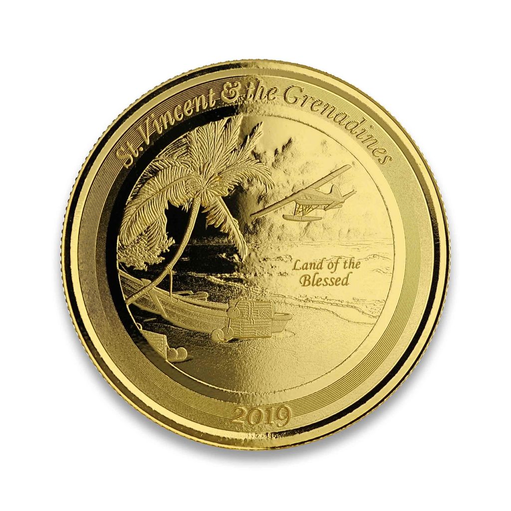 2019 EC8 St. Vincent & the Grenadines "Island Hopping" 1 oz Gold Coin