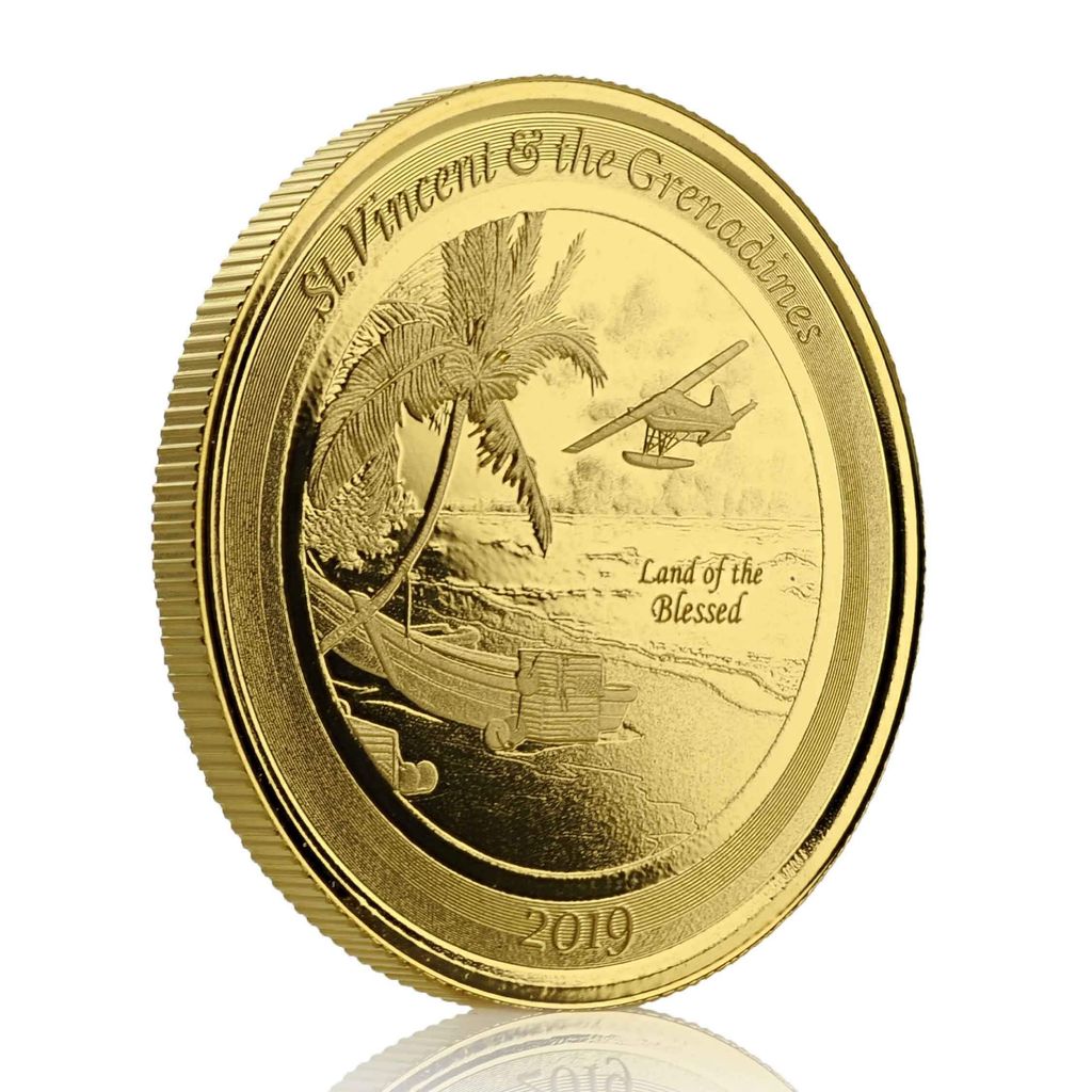 2019 EC8 St. Vincent & the Grenadines "Island Hopping" 1 oz Gold Coin