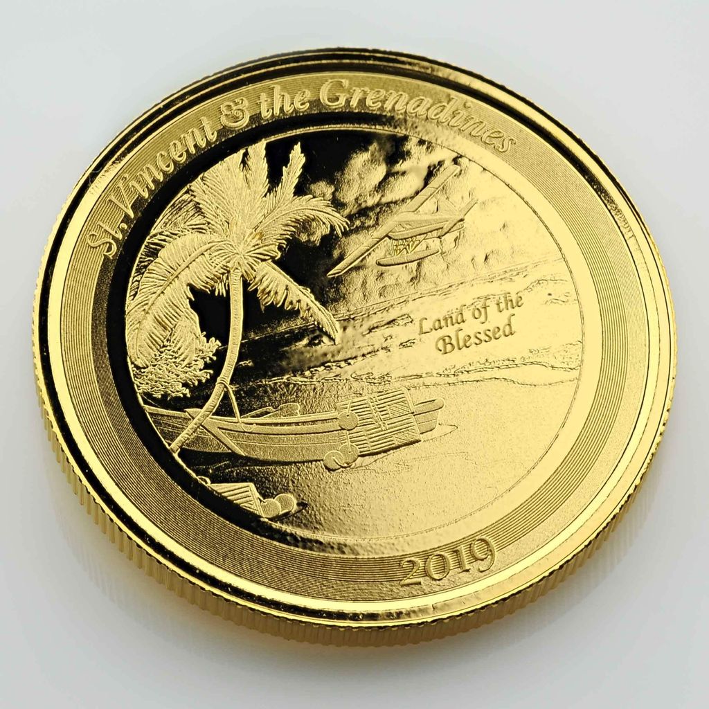 2019 EC8 St. Vincent & the Grenadines "Island Hopping" 1 oz Gold Coin