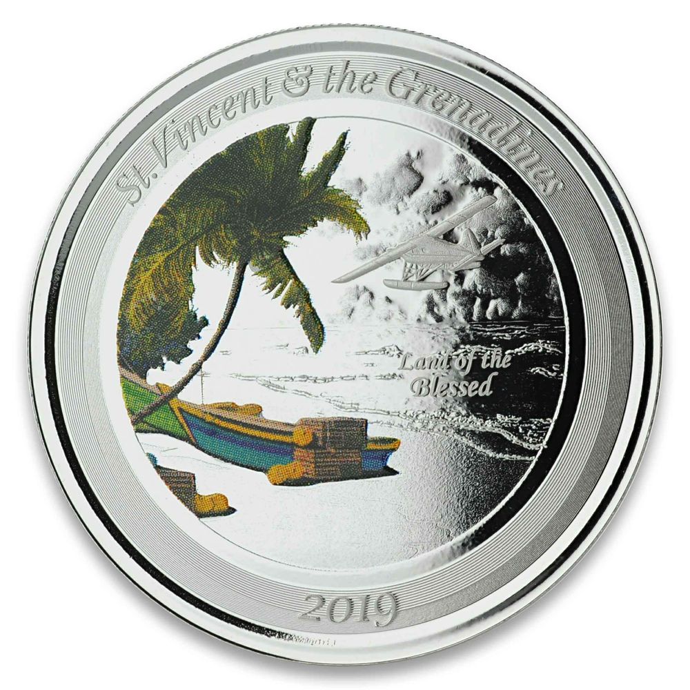 2019 EC8 St. Vincent & the Grenadines 1 oz Silver Color Coin