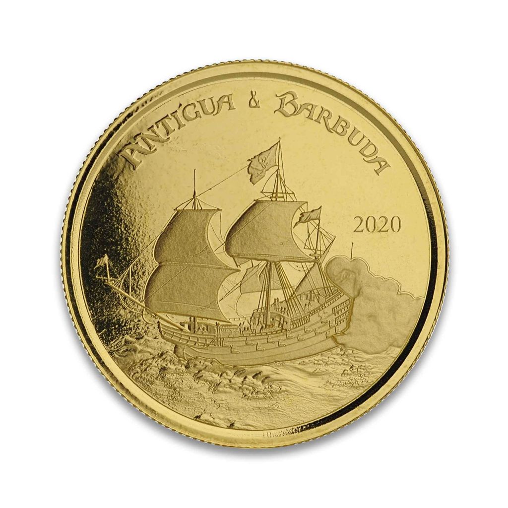 2020 EC8 Antigua & Barbuda "Rum Runner" 1oz Gold Coin