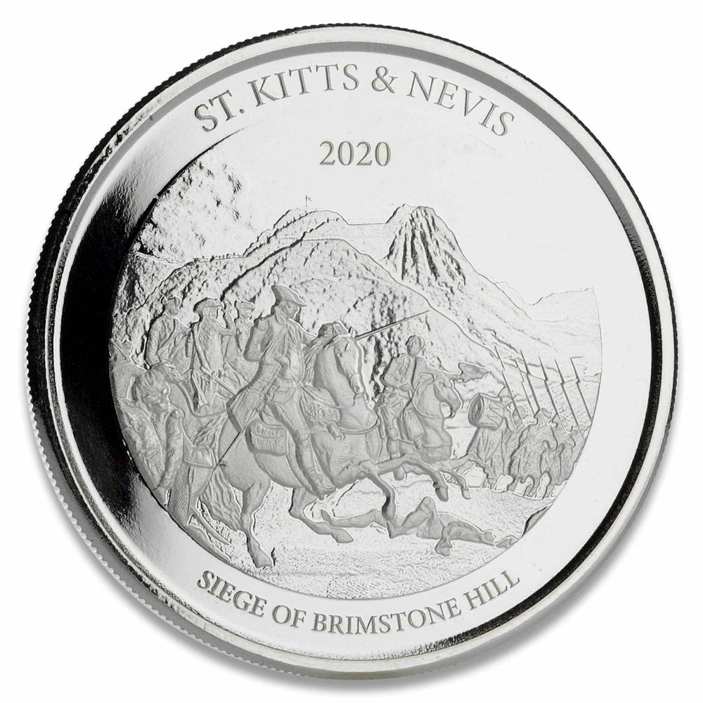 2020 EC8 St. Kitts & Nevis "Siege of Brimstone Hill" 1oz Silver Coin