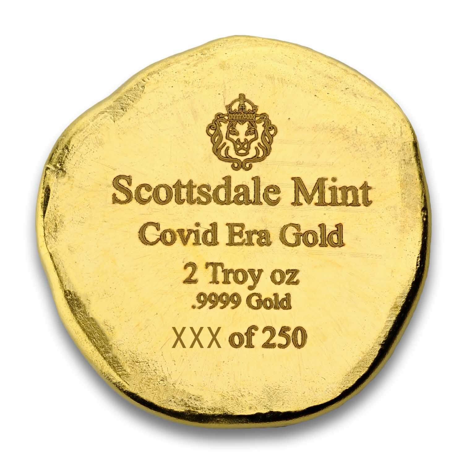 Covid Era Gold 2 oz .9999 Gold Round