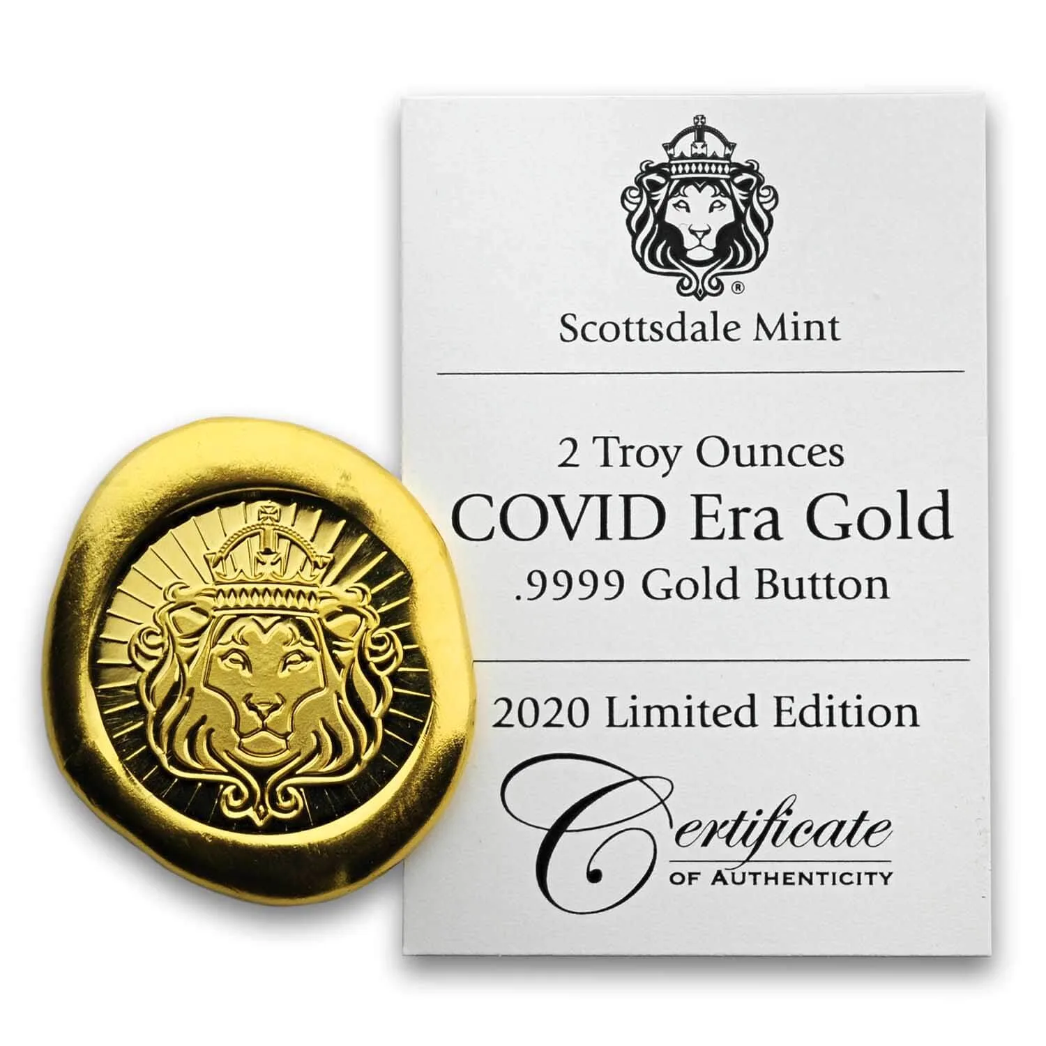 Covid Era Gold 2 oz .9999 Gold Round
