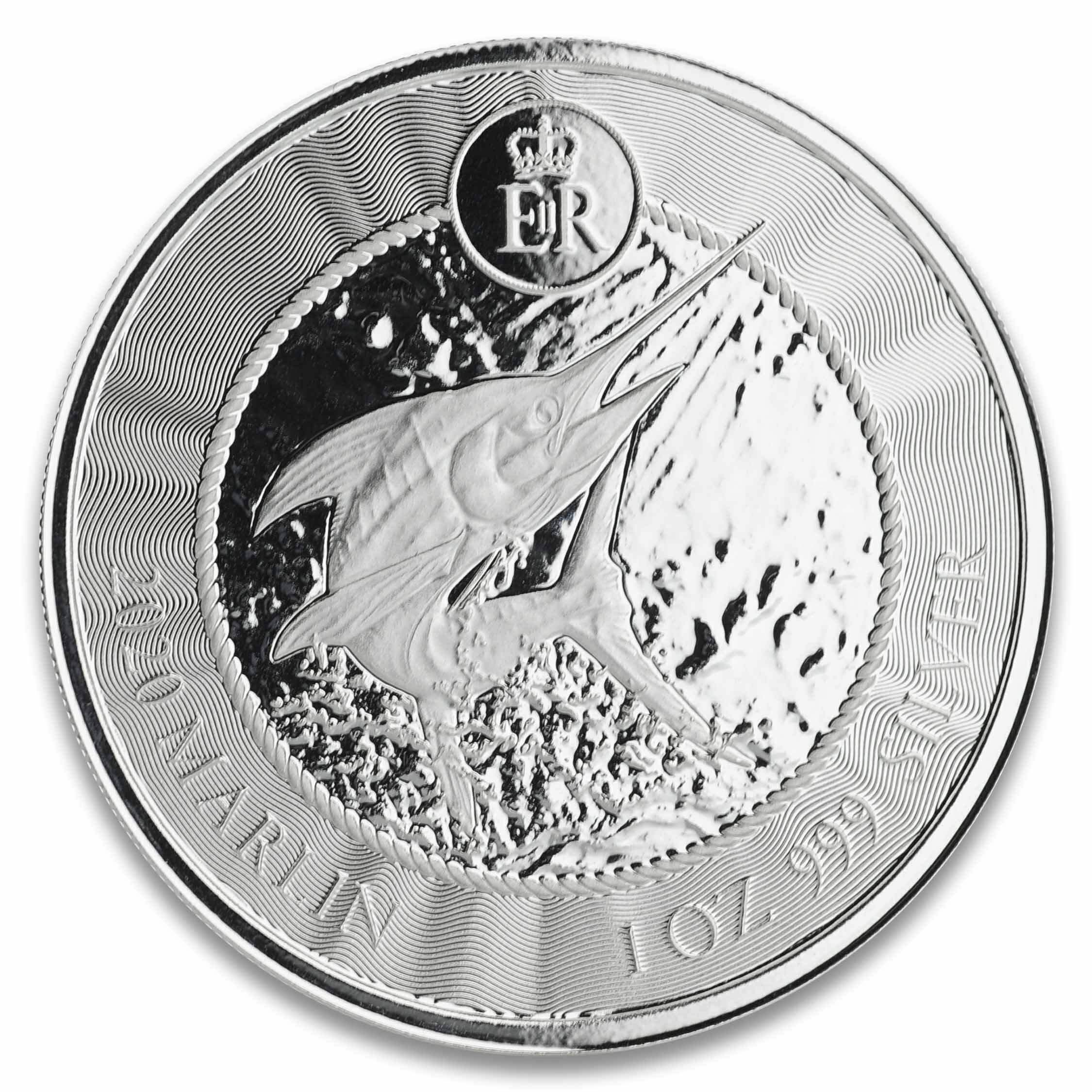 2020 Cayman Islands Marlin 1 oz Silver Coin