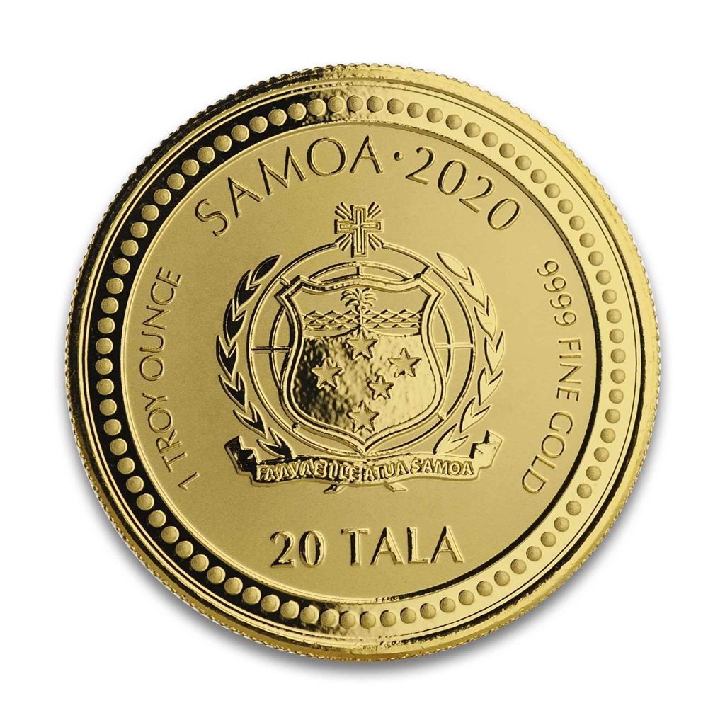 2020 Samoa Serpent of Milan 1 oz Gold Coin
