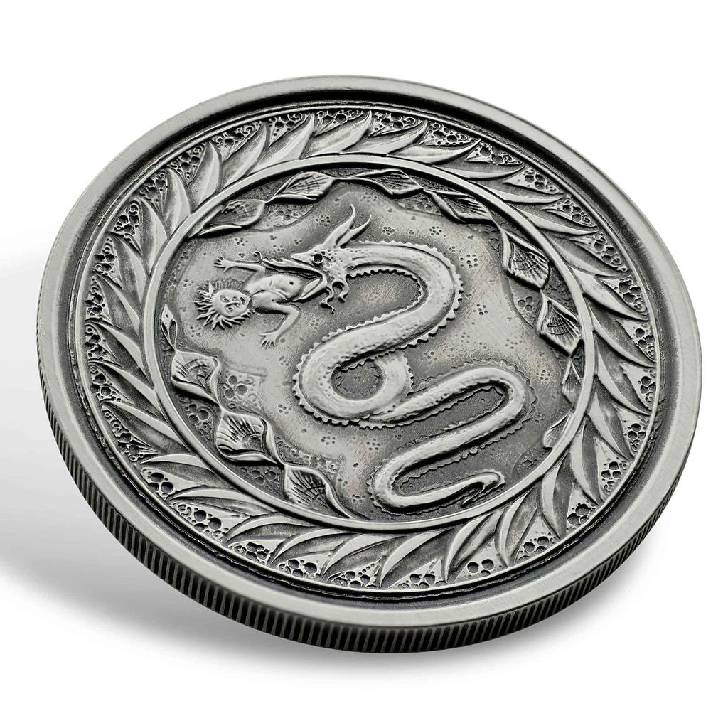 2020 Samoa Serpent of Milan 1 oz Antique-Proof Silver Coin