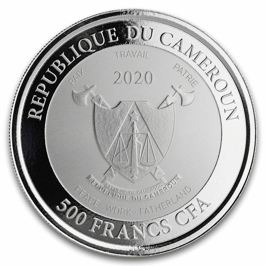 2020 Cameroon Mandrill 1 oz Silver Coin Legal Tender