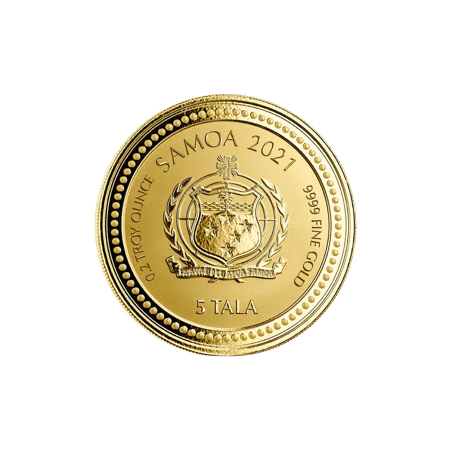2021 Samoa Alpha & Omega 1/5 Oz Gold Coin